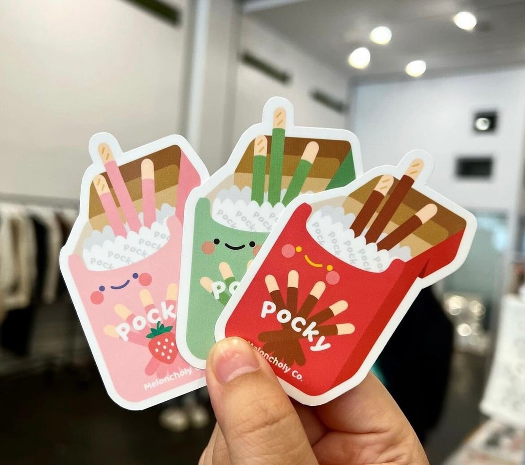 Weatherproof Stickers - Pocky Cookie Biscuit Sticks - Pepero - Single's ...