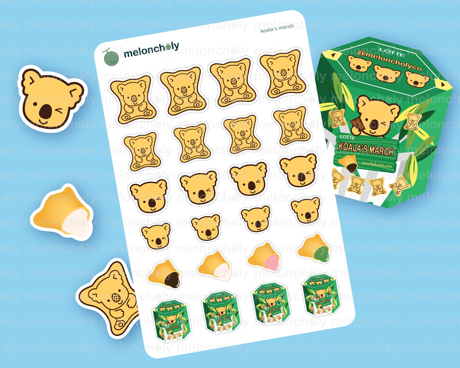Koala March Sticker Sheet - Planner Stickers - Koala March - Bullet ...