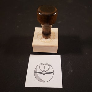 Pokemon Loveball Rubber Stamp - Etsy