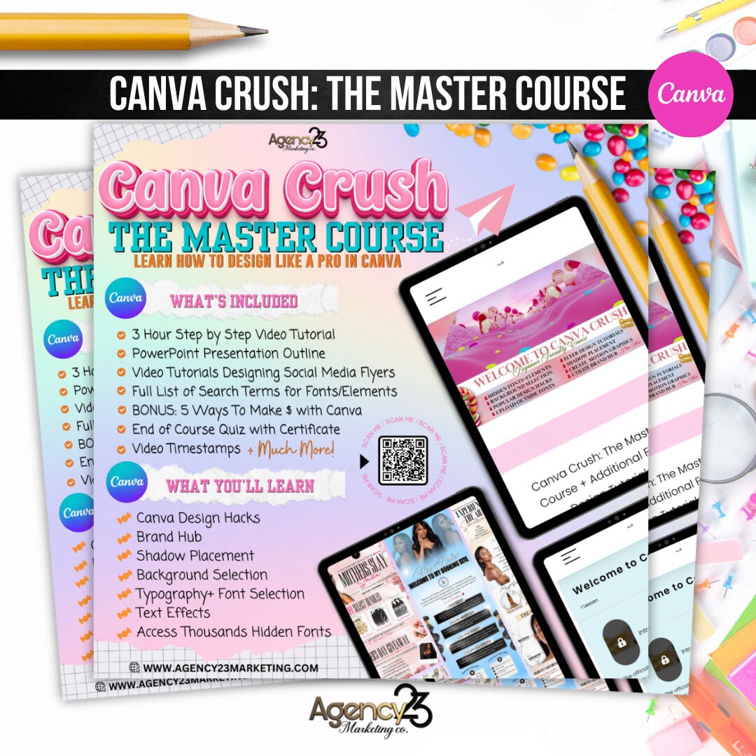 Canva Crush: the Master Course, Canva Course, Learn Canva, Canva ...