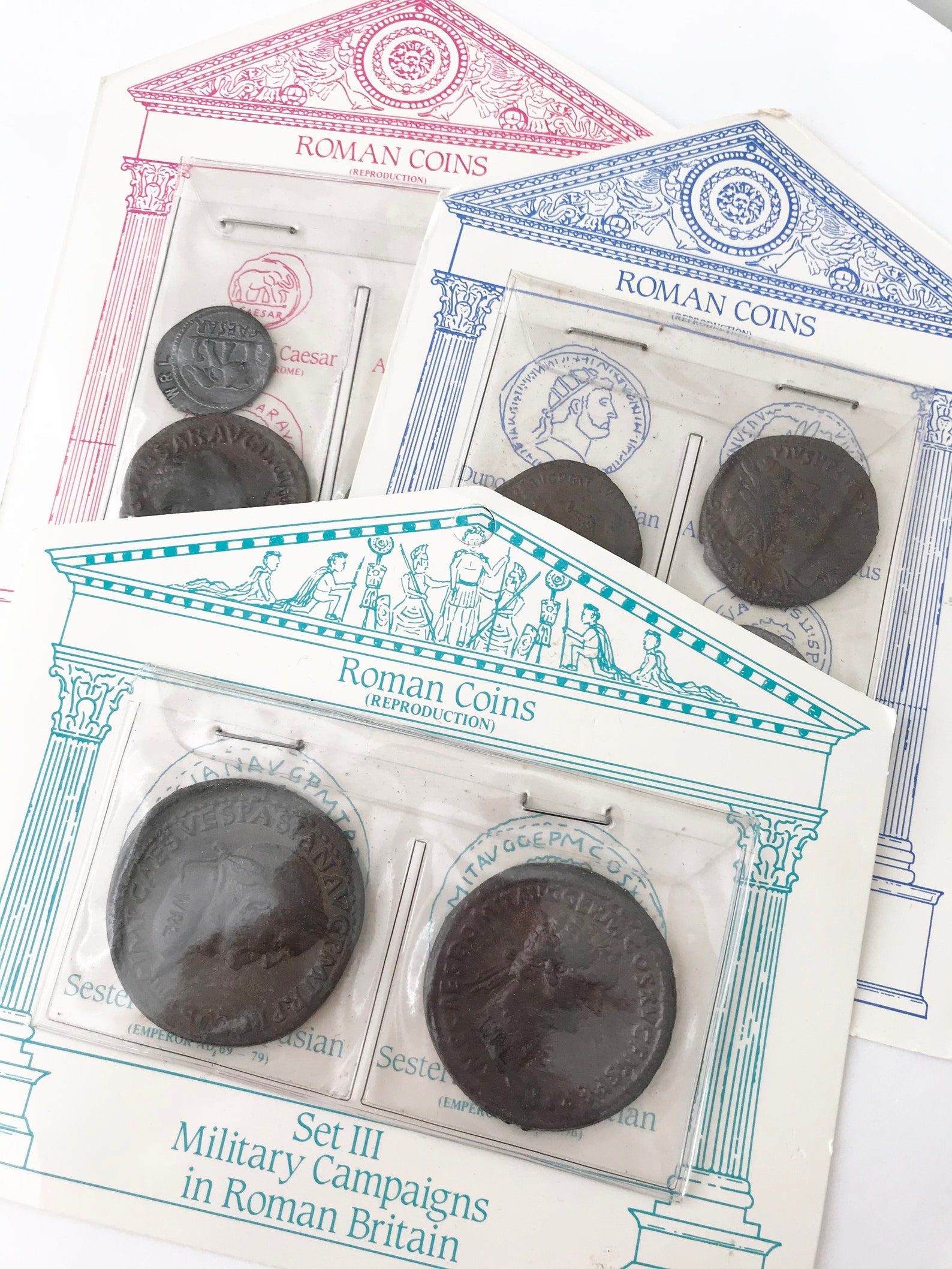Westair SET of 3 Roman Coin Reproduction Collection the Romans - Etsy