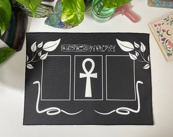 Leaf Circle Casting Mat | Divination & Ritual Cloth | Charm Casting ...