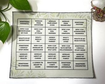 Leaf Circle Casting Mat | Divination & Ritual Cloth | Charm Casting ...