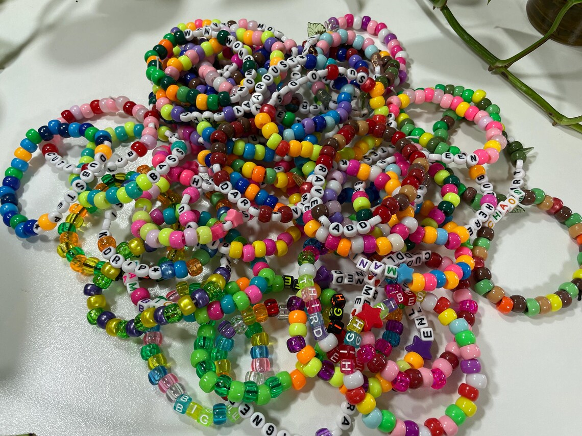 Mystery Rave Kandi Bracelets | Colorful Beaded Festival Jewelry ...