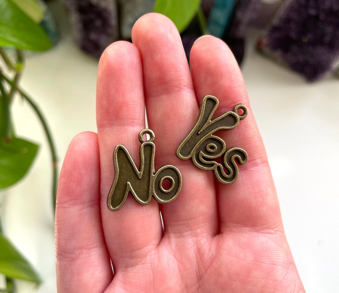Yes No Charms | Charm Casting Divination Witchy Jewelry Talisman Amulet ...