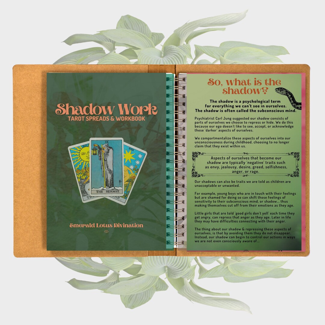 Shadow Work Tarot Spreads and Workbook Ebook {printable Instant ...