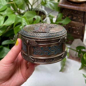 Triple Goddess Maiden Mother Crone Box | Storage Trinket Charm Box ...