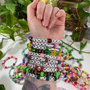 Mystery Rave Kandi Bracelets | Colorful Beaded Festival Jewelry ...