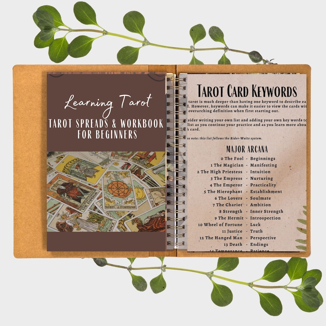 Learning Tarot - Tarot Spreads and Workbook Ebook {printable Instant ...