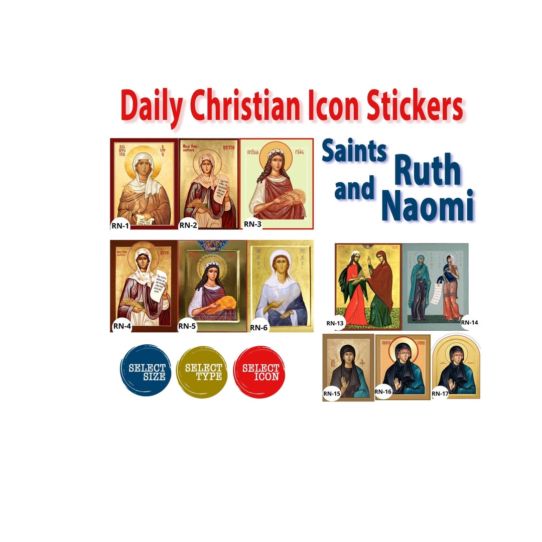 Saints Ruth and Naomi – Biblical Mothers of Faith and Devotion Icon ...