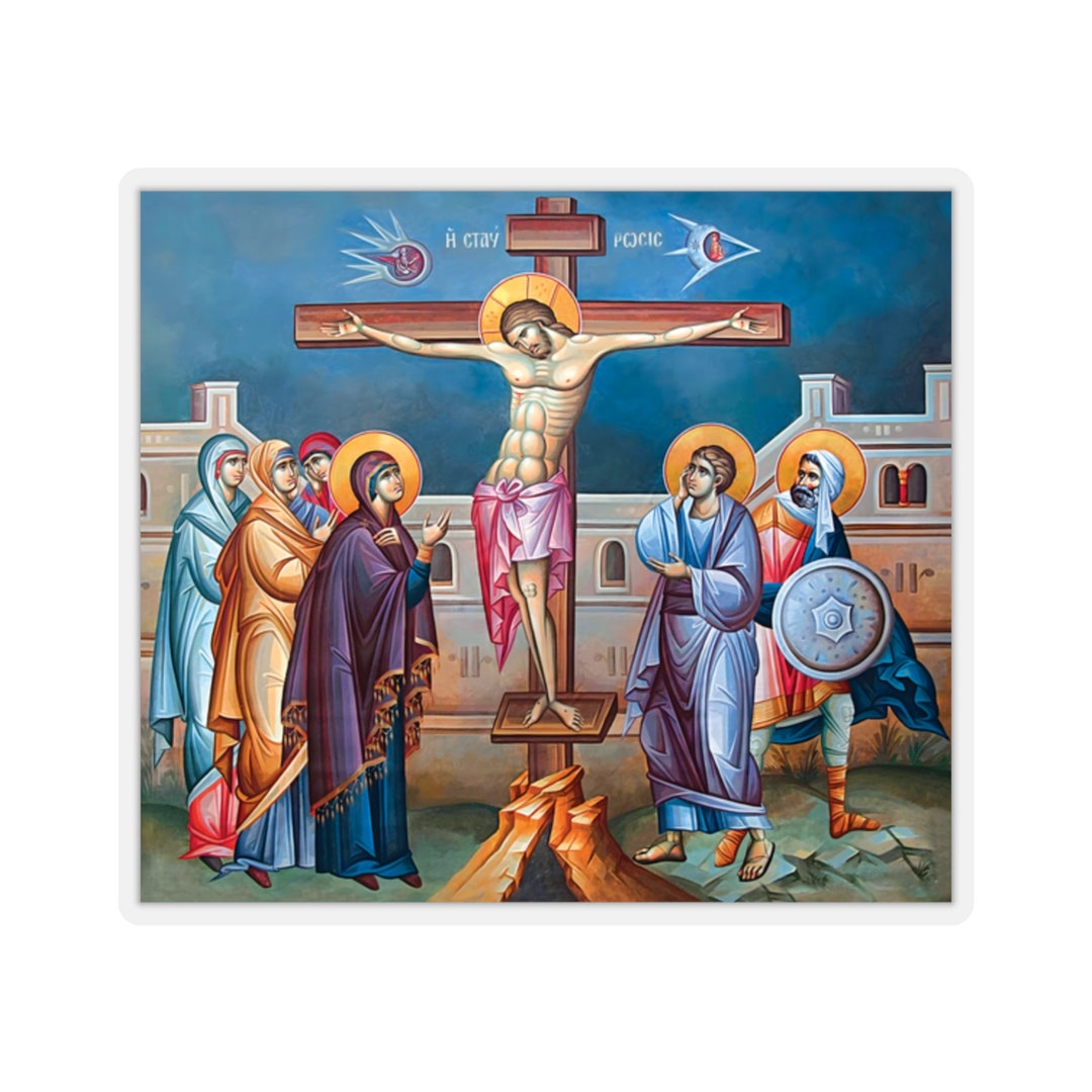 Crucifixion of Jesus Christ Sticker Icon Faith Stickers Faith-inspired ...