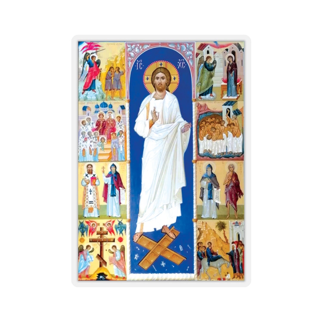 Seven Sundays of Lent and the Crucifixion Sticker Icon Great Lent ...