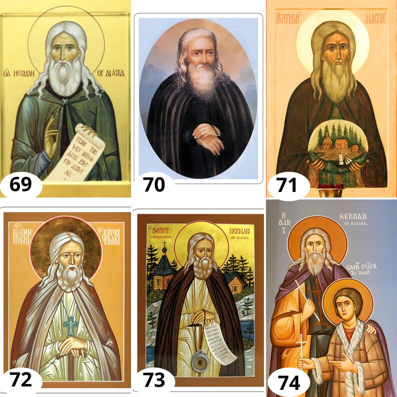 Saint Herman of Alaska Icon Sticker, Religious Gift - Etsy