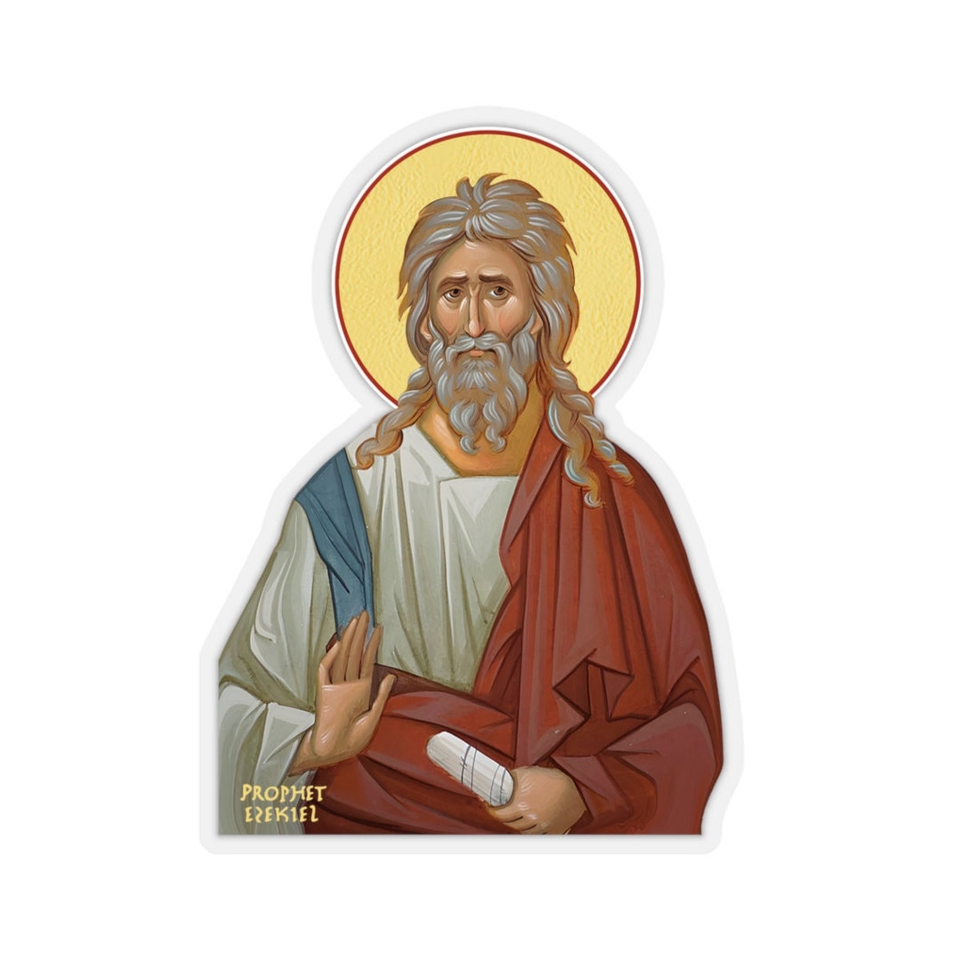 Ezekiel Prophet Sticker Icon Greek Orthodox Byzantine Icon Style 2 - Etsy