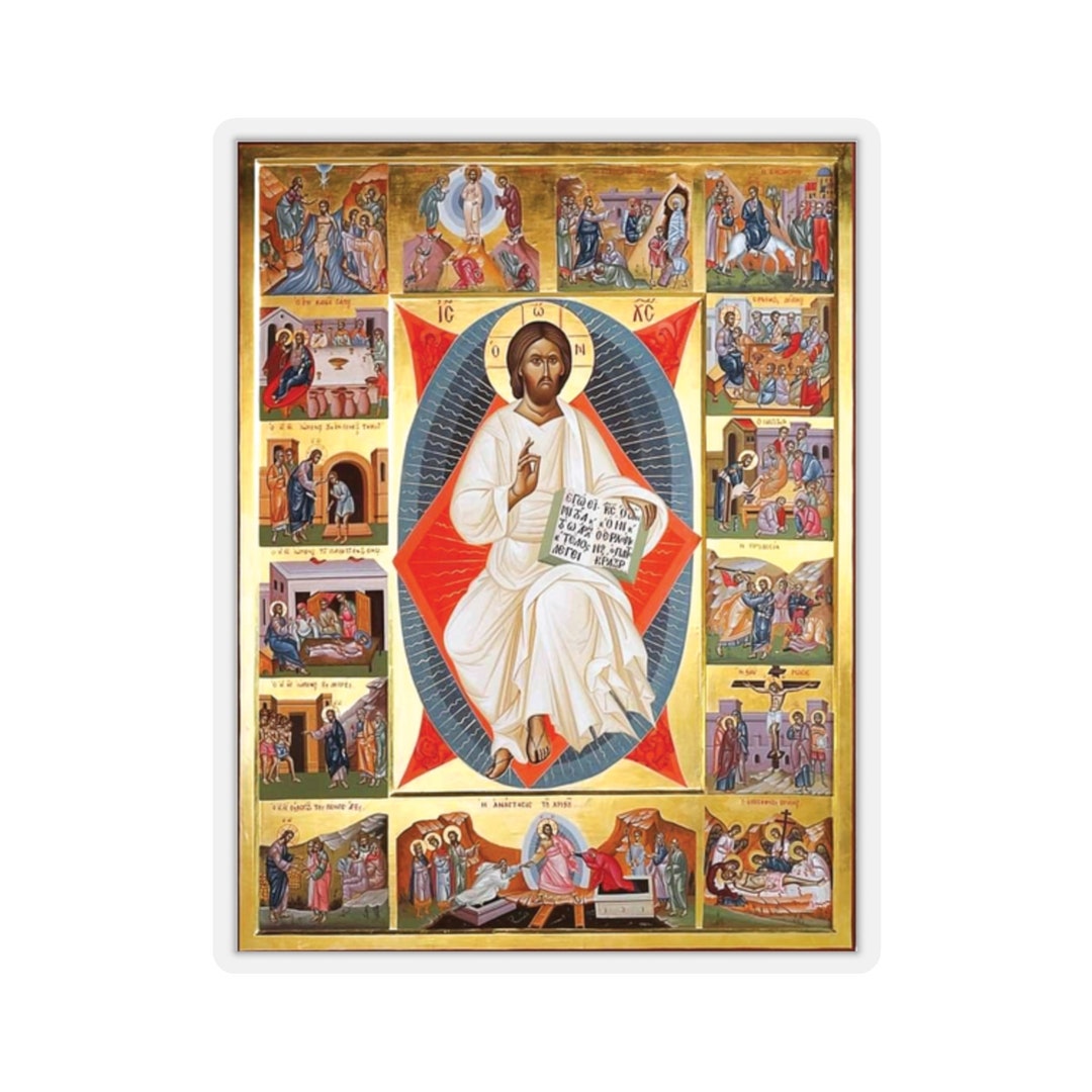 The Gospels in Icons Stickers: A Journey Through the Life of - Etsy