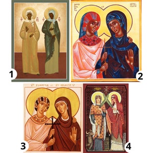 Sts. Perpetua and Felicity Icon Stickers Orthodox, Catholic, Religious ...