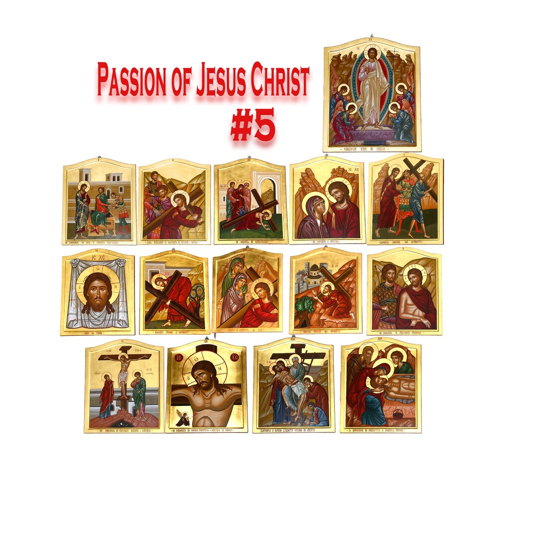Stations of the Cross Story Sticker Icon Set Passion of Christ Sticker ...