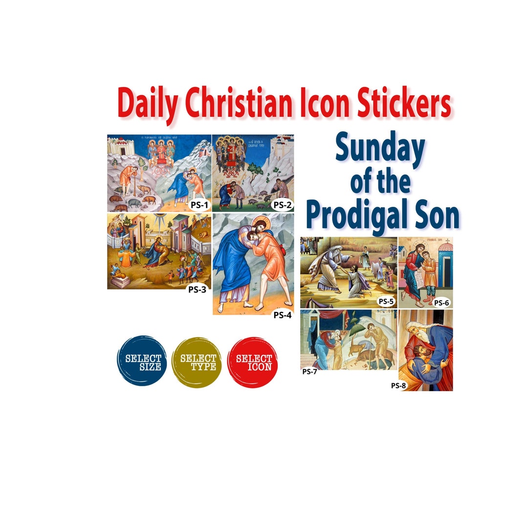 Sunday of the Prodigal Son Christian Stickers Feast Days Collection ...