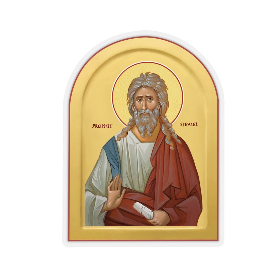 Ezekiel Prophet Sticker Icon Greek Orthodox Byzantine Icon Style 3 - Etsy