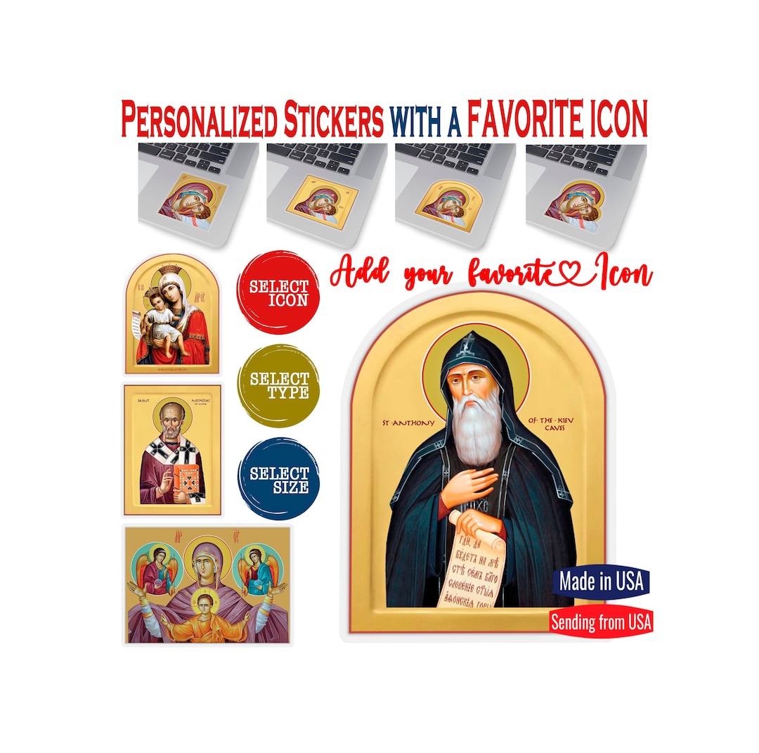 Christian Stickers With a Your Favorite Icon, Christian Stickers With ...