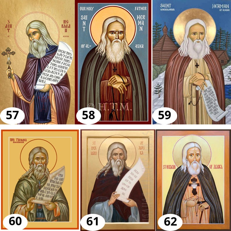 Saint Herman of Alaska Icon Sticker, Religious Gift - Etsy