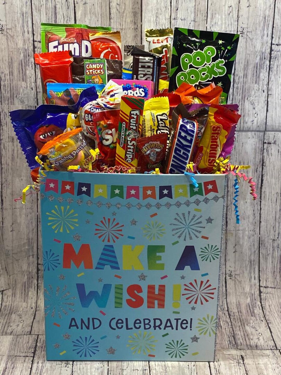 Assorted Happy Birthday Candy Bouquet/ Candy Bouquet / Kids Birthday - Etsy