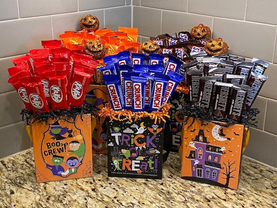 Kids Halloween Candy Box/halloween Candy Bouquet - Etsy