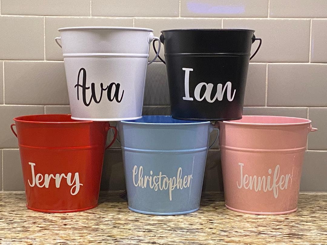 Personalized Metal Pails - Etsy