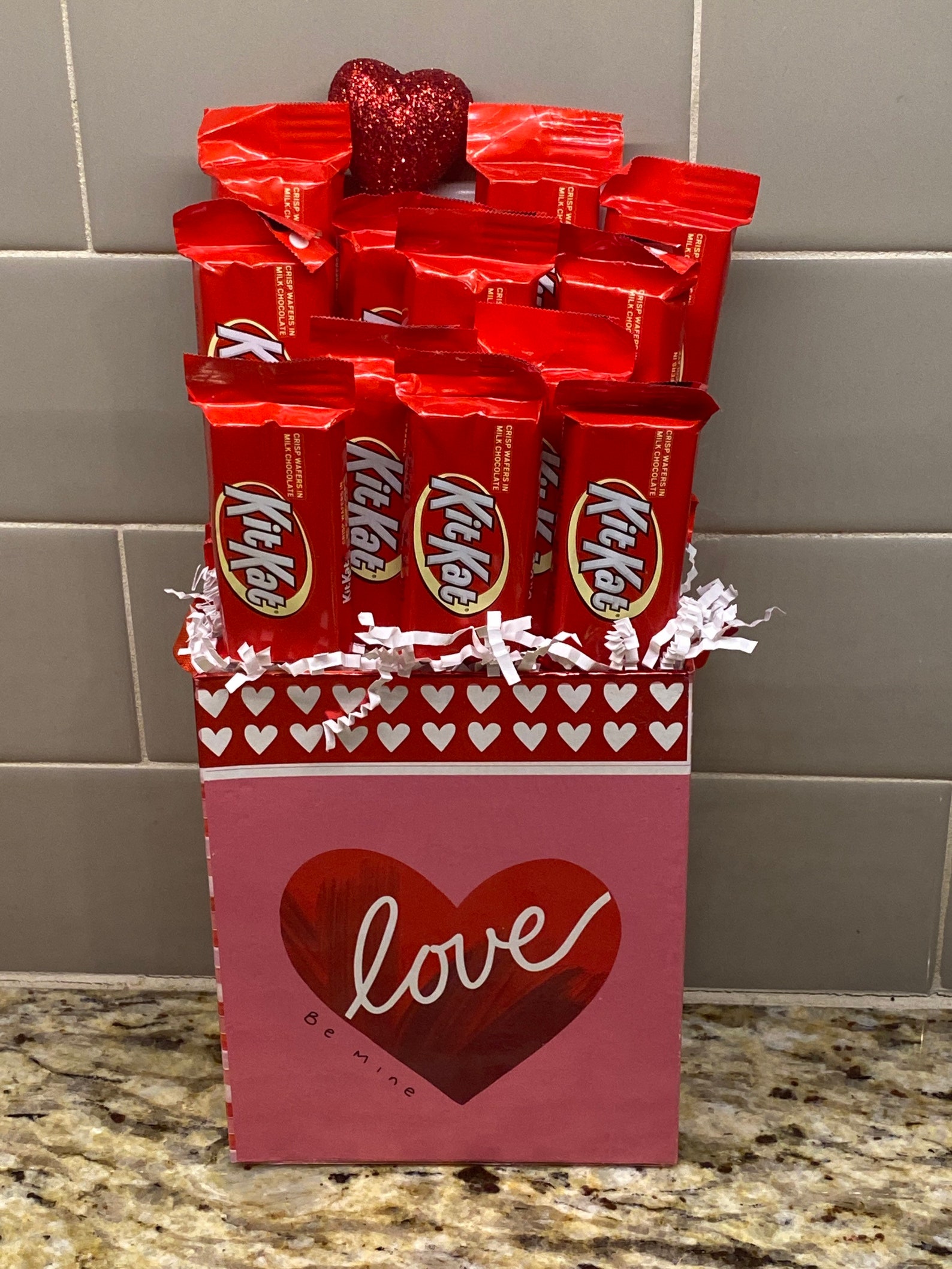 Valentine's Candy Bouquet Hersheys Candy Bouquet Kit Kat - Etsy
