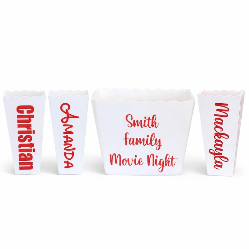 Personalized Popcorn Bucket - Etsy