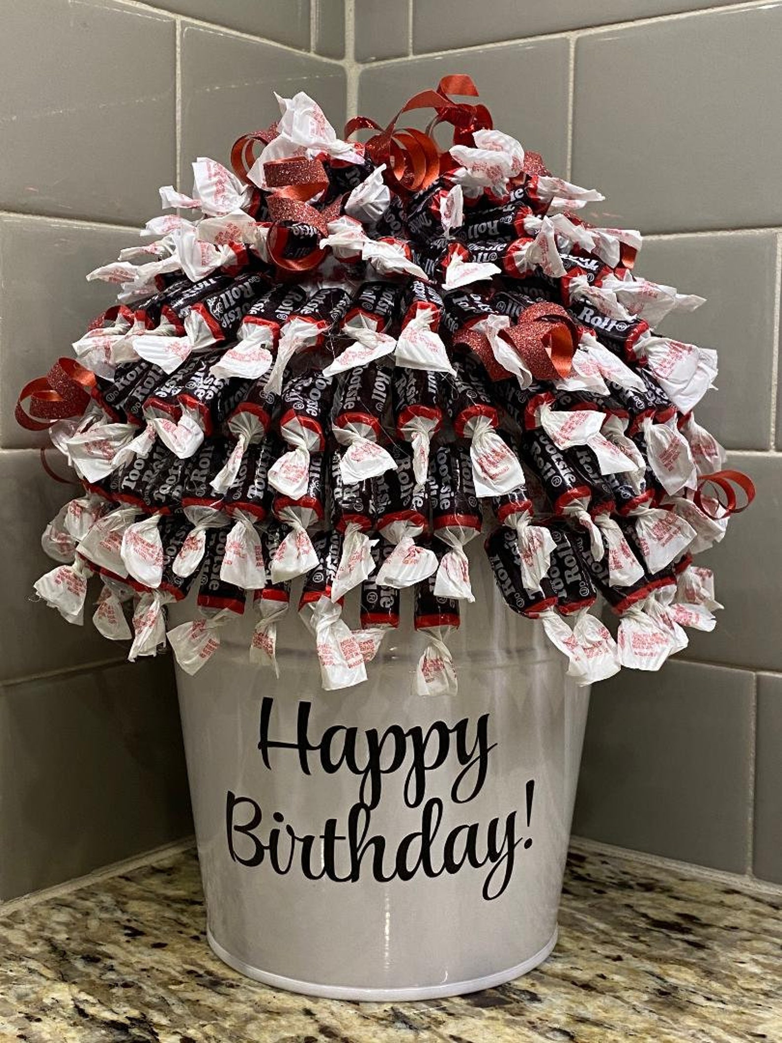 Happy Birthday Candy Bouquet/tootsie Roll Bouquet/gift for - Etsy