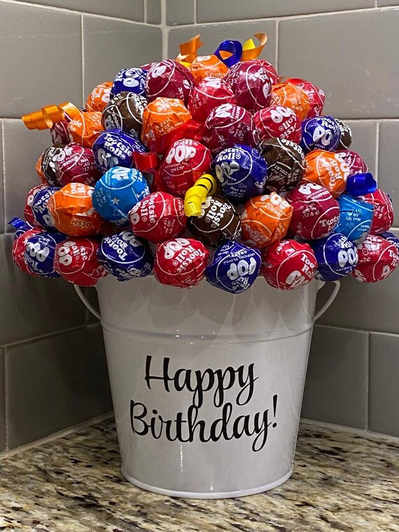 Happy Birthday/candy Bouquets/tootsie Pop Bouquet/ Tootsie | Etsy