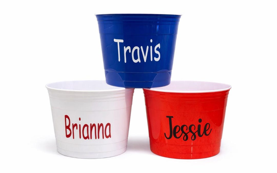 Personalized Plastic Buckets - Etsy