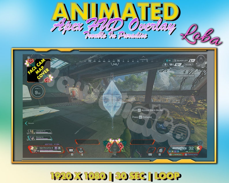 Apex Legends Loba Trouble in Paradise Inspired HUD Overlay - Etsy
