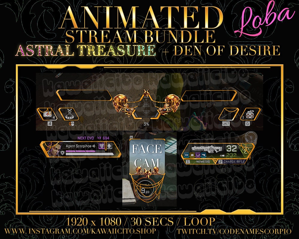 Apex Legends Loba Astral Treasure + Den of Desire Inspired Stream ...