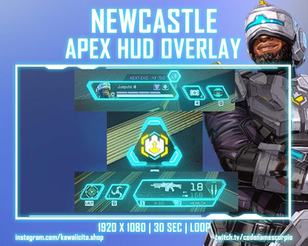 Newcastle | Apex Legends HUD Overlay - Etsy