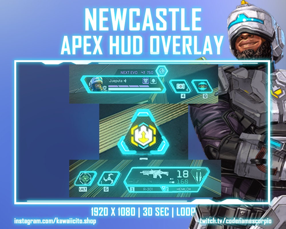 Newcastle Apex Legends HUD Overlay - Etsy