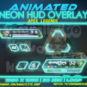 Neon Aqua | Apex Legends HUD Overlay - Etsy