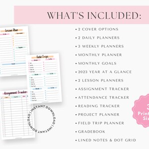 Printable Homeschool Planner, Teacher Planner, Digital Lesson Plan ...