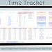 Time Tracker Google Sheets Spreadsheet, Excel Time Keeping Tracker ...