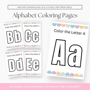 Alphabet Coloring Pages, Printable Preschool Worksheets, Kids Pre-k ...