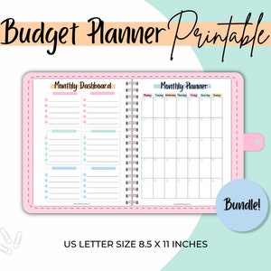 Printable Budget Planner BUNDLE | Bill Tracker Printable, Savings ...