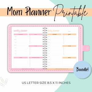 Printable Mom Planner BUNDLE | Daily, Weekly, Monthly & More | DIY ...