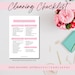 Printable Deep Cleaning Checklist Template, Prefilled Cleaning ...
