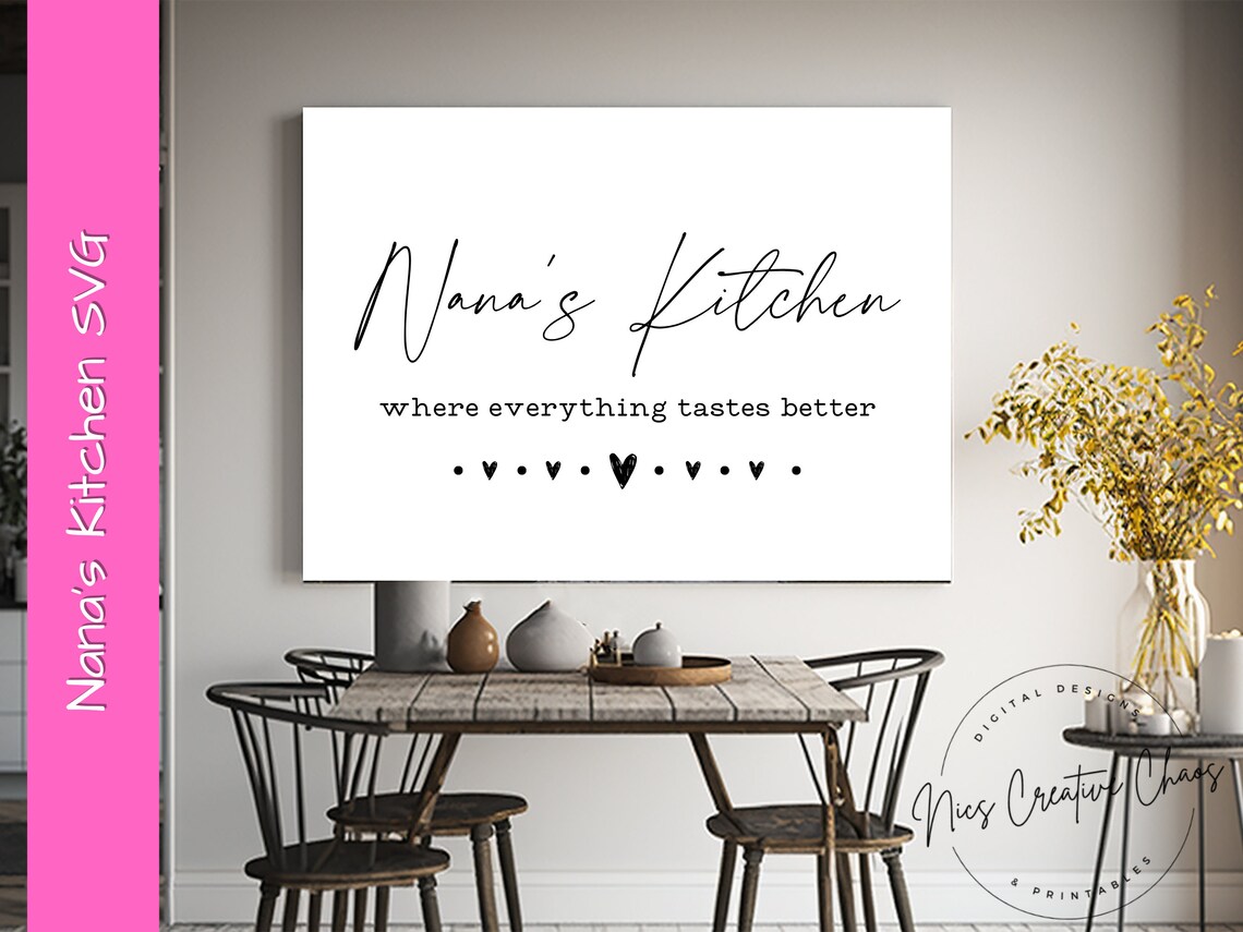 Nana’s Kitchen SVG, Nana PNG, Mother’s Day SVG, Nanas Kitchen Png, Home ...