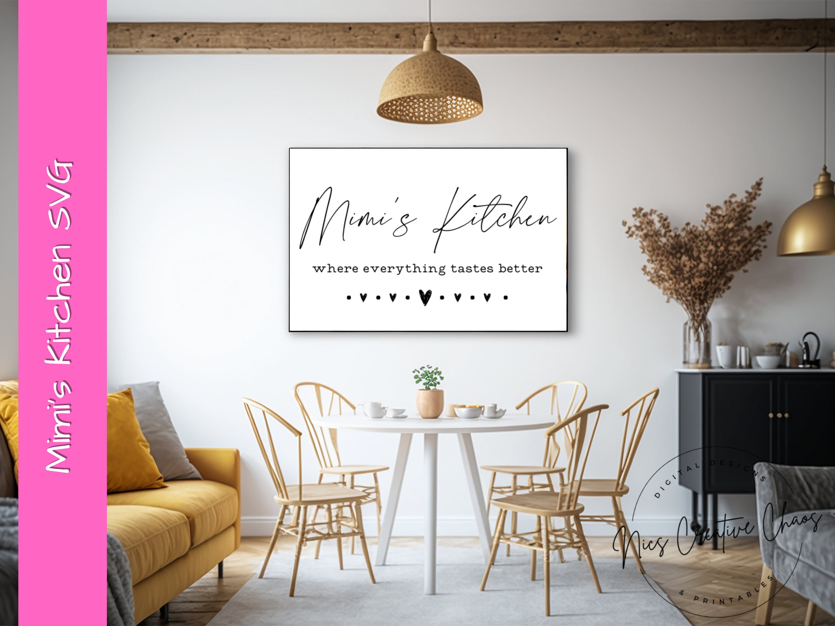 Mimi's Kitchen SVG, Mimi SVG, Mother’s Day SVG, Home Decor Svg Cut Files, Mimi Png, Grandma Svg ...