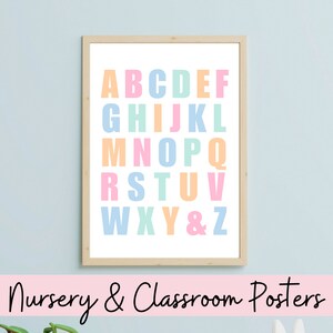 Preschool Classroom Decor, Alphabet Poster Printables, Educational ...