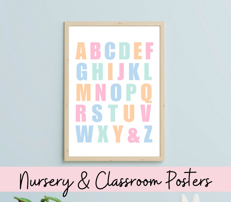 Classroom Poster Printables, Educational Kids Room Posters, Preschool ...