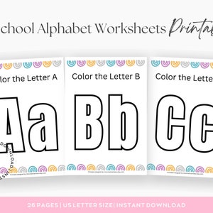 Alphabet Coloring Pages, Printable Preschool Worksheets, Kids Pre-k ...