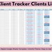 Client Tracker Spreadsheet, Google Sheets & Excel Client Tracker ...